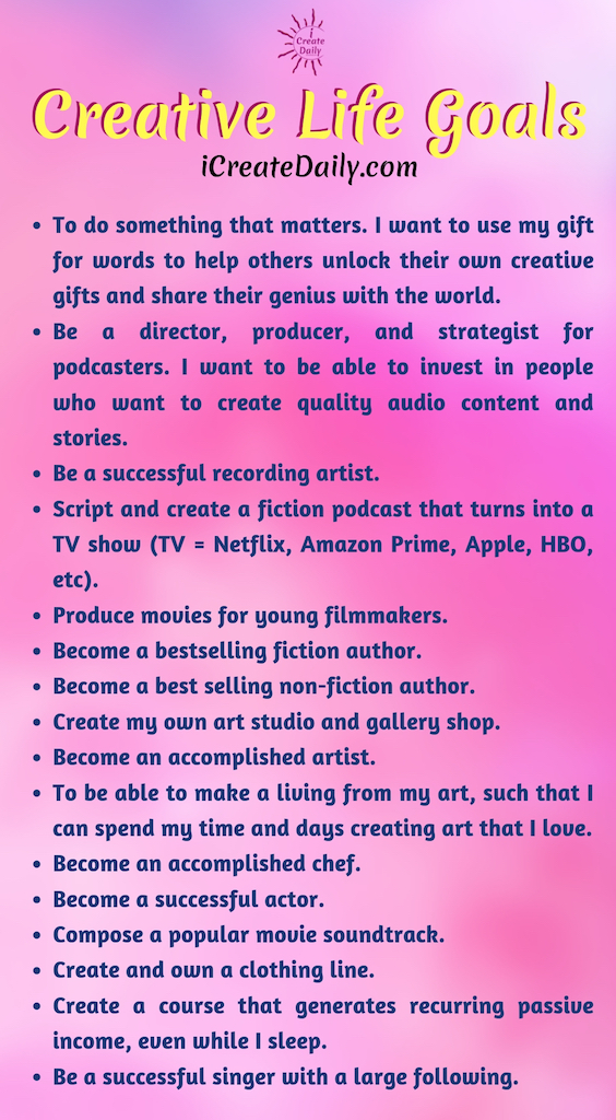 100 Life Goals List For Ideas And Inspiration Goals Habits