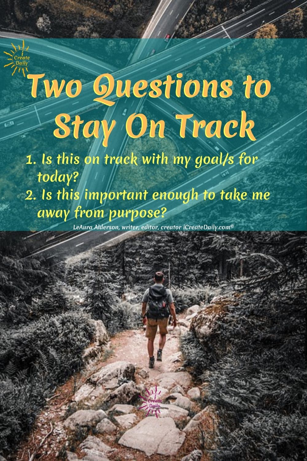 On Track With Purpose - iCreateDaily