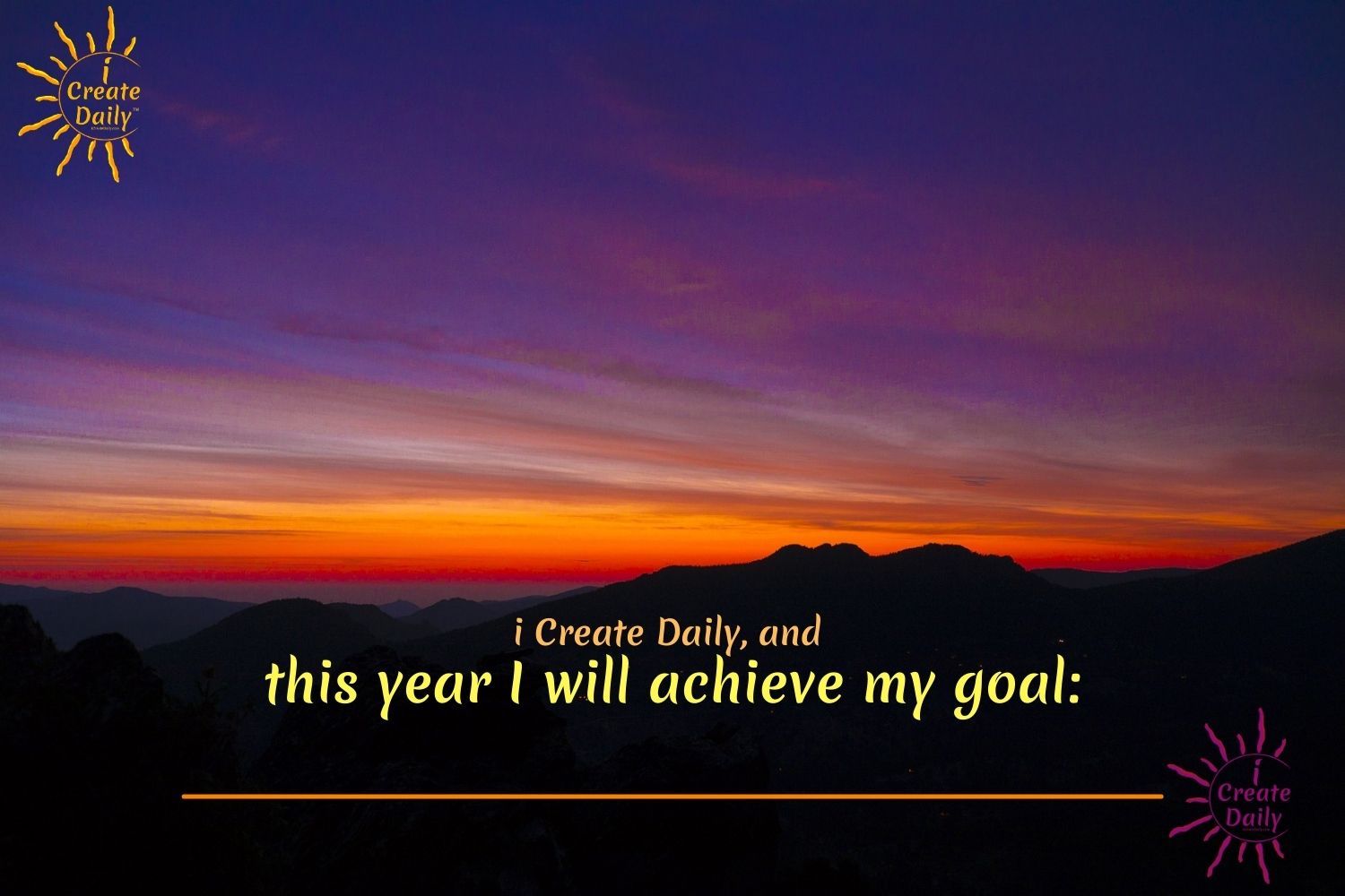 Setting New Year's Goals Instead of Resolutions - iCreateDaily