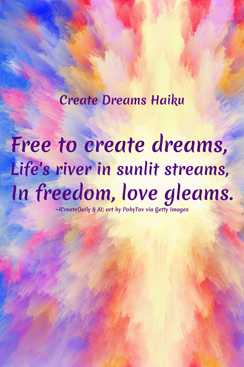 Freedom Haiku Poems - Be Free, Live Free, Love Free - iCreateDaily